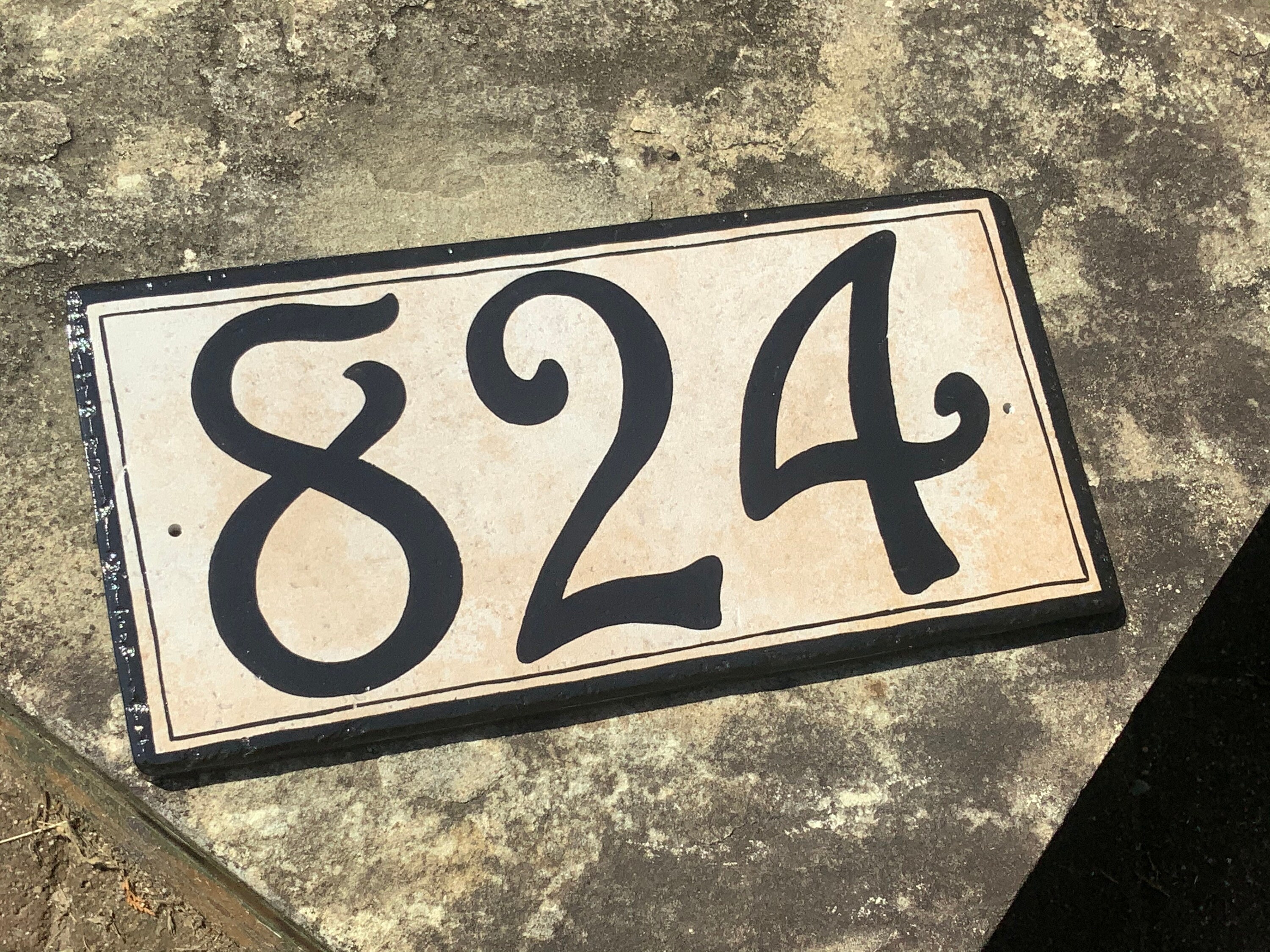 Rustic ceramic house numbers custom address signs and plaques | Etsy