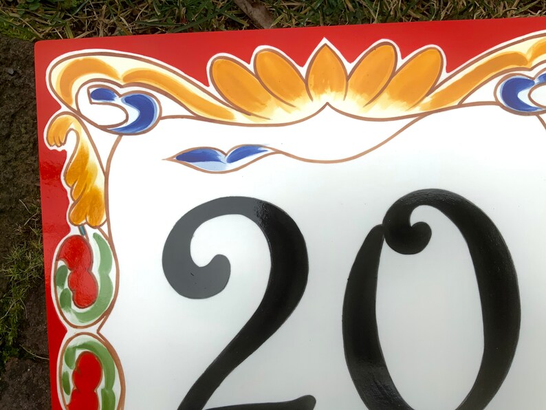 Large and Unique Custom Hand Painted Italian House Numbers - Etsy