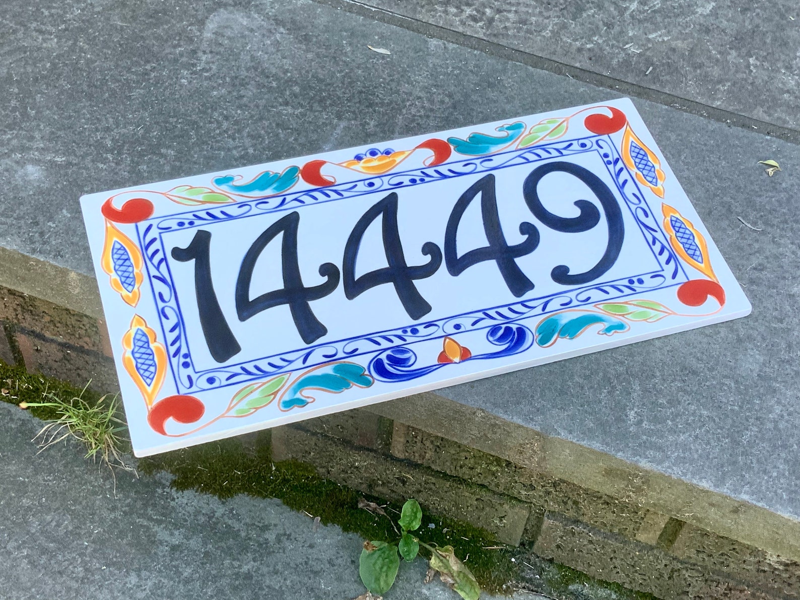 Custom Spanish Address Unusual House Numbers Hand Painted - Etsy
