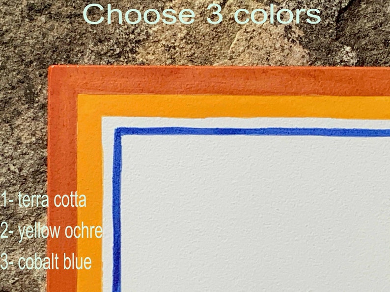 Choose Any 3 Colors Custom Hand Painted Ceramic Address Sign - Etsy