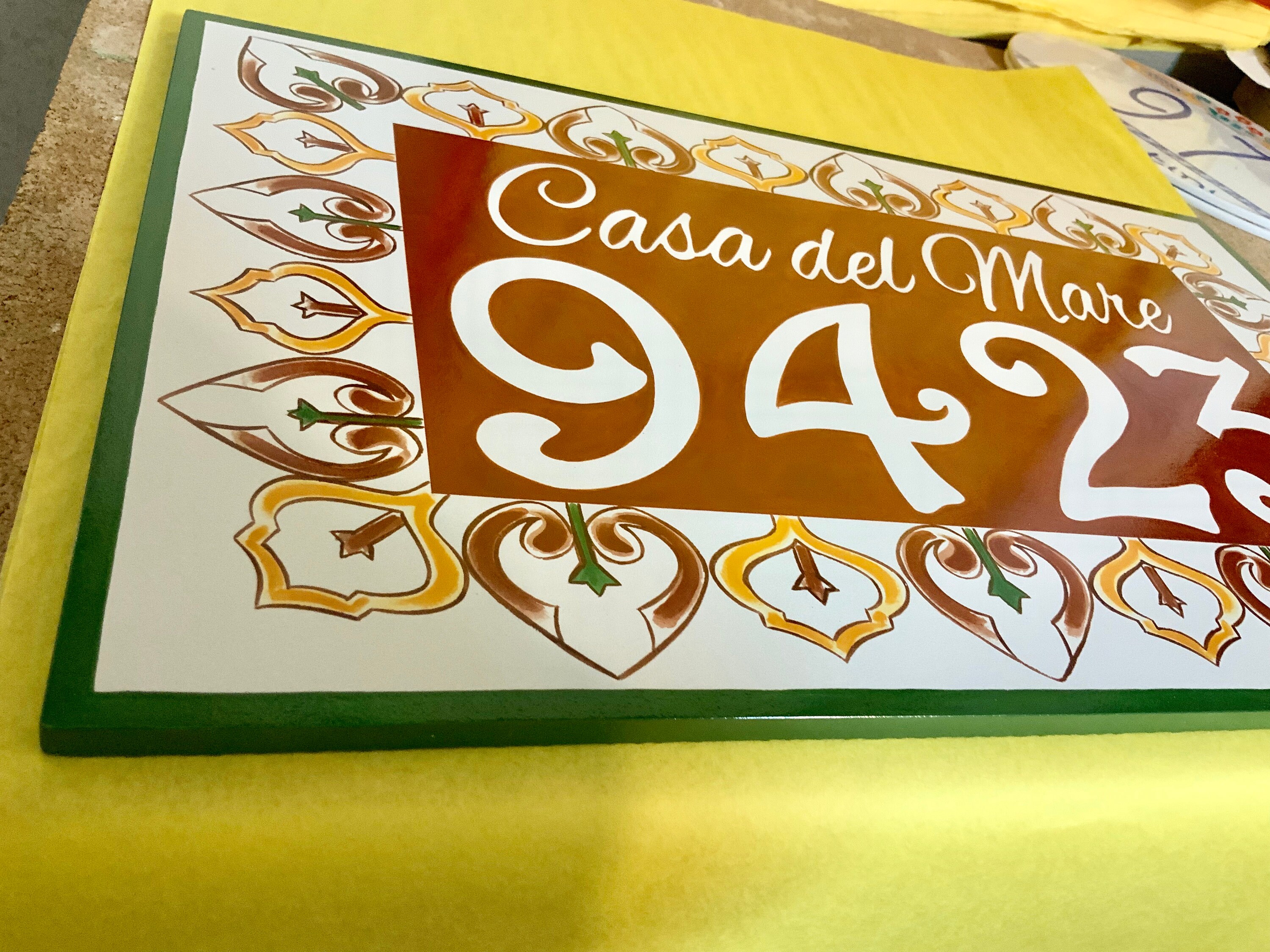 Moroccan House Number Plaque Spanish Door Sign Italian | Etsy