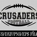 Crusaders Football - Digital Art File - SVG and DXF File for Cricut ...