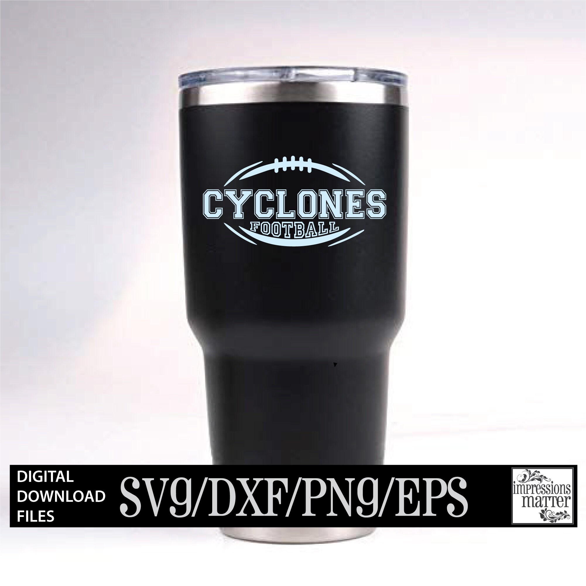 Cyclones Football Digital Art File SVG and DXF File for - Etsy