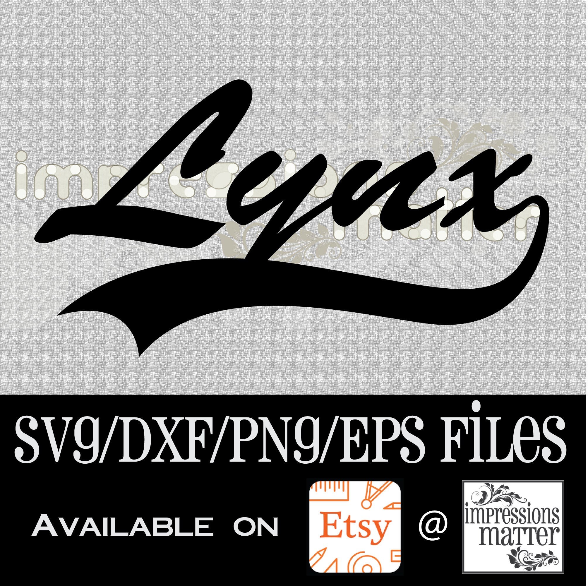 Lynx Script Digital Art File SVG and DXF File for Cricut & - Etsy Australia