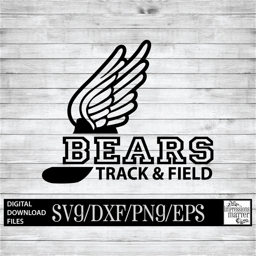 Bears Track - Digital Art File - SVG and DXF File for Cricut ...