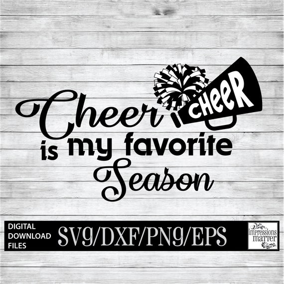 Cheer Season Digital Art File SVG and DXF File for Cricut | Etsy