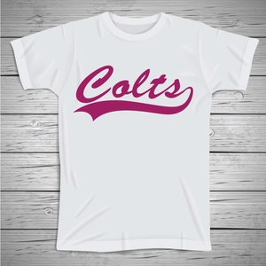 Colts Script - Digital Art File - SVG and DXF File for Cricut ...