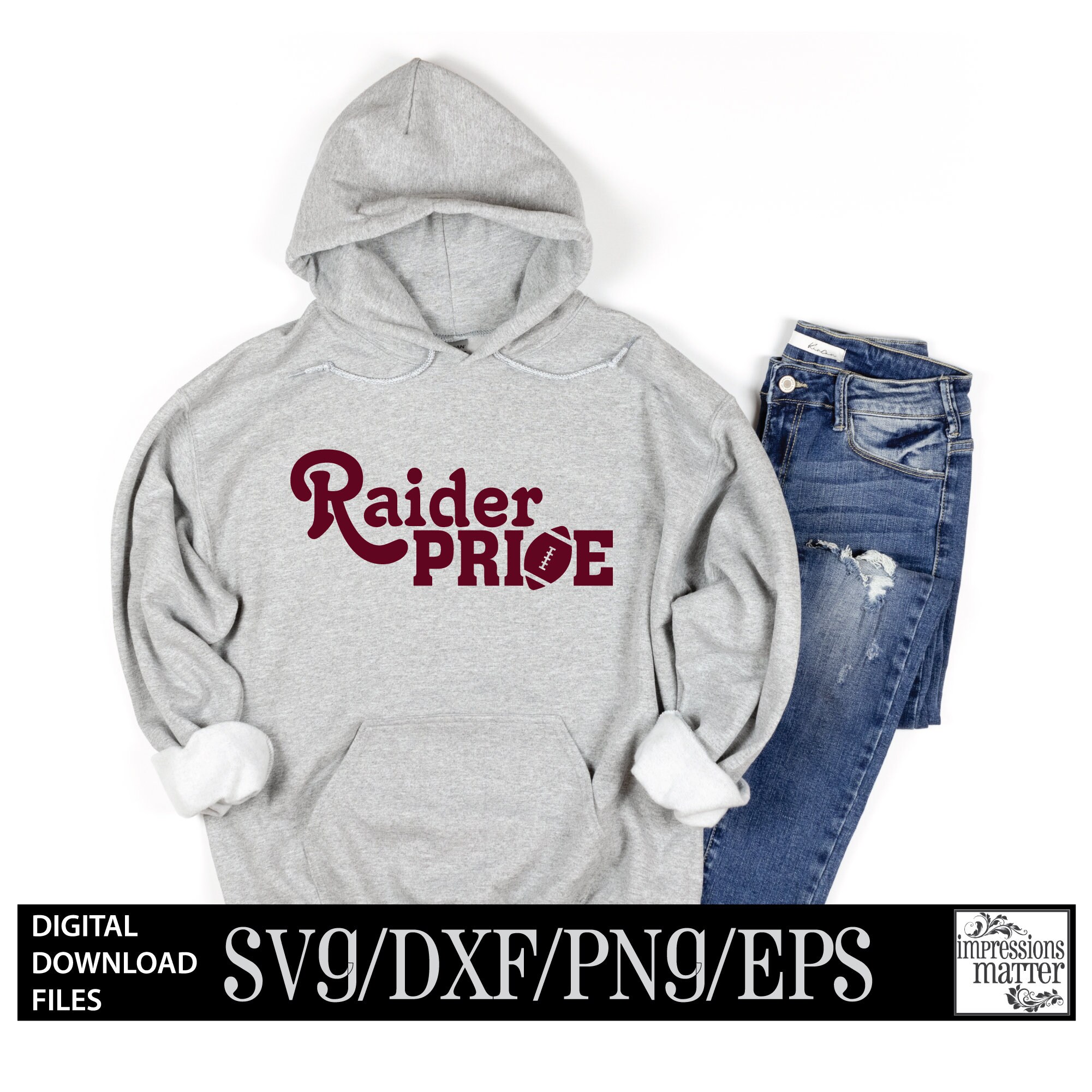 Raider Pride Football Digital Art File SVG and DXF File - Etsy