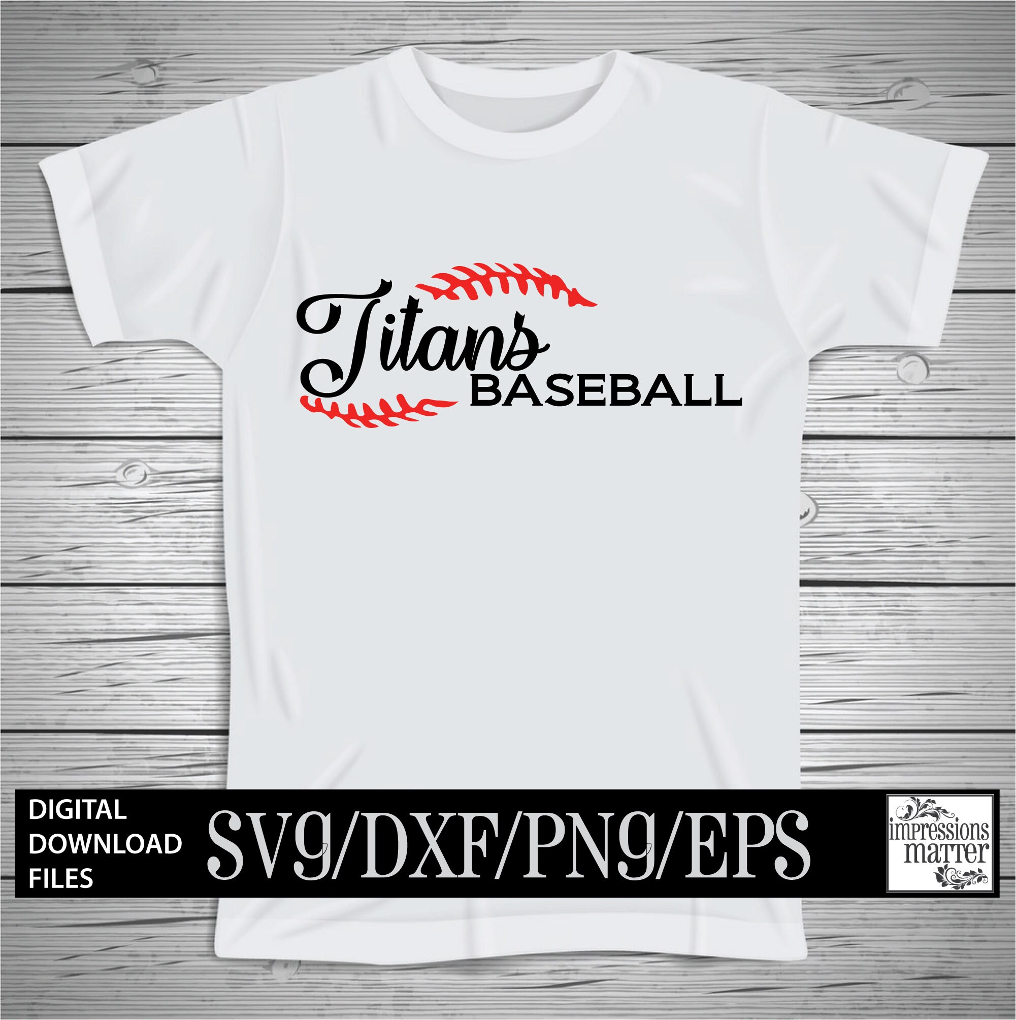 Titans Baseball Digital Art File SVG and DXF File for | Etsy