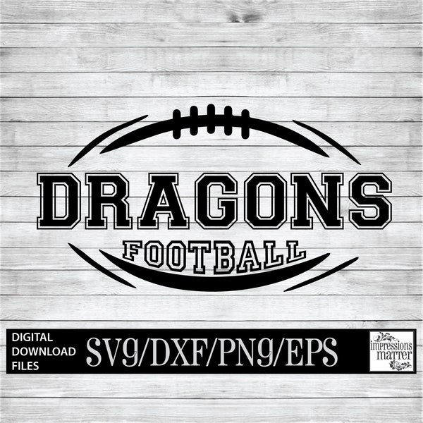 Dragon Football Svg - Etsy