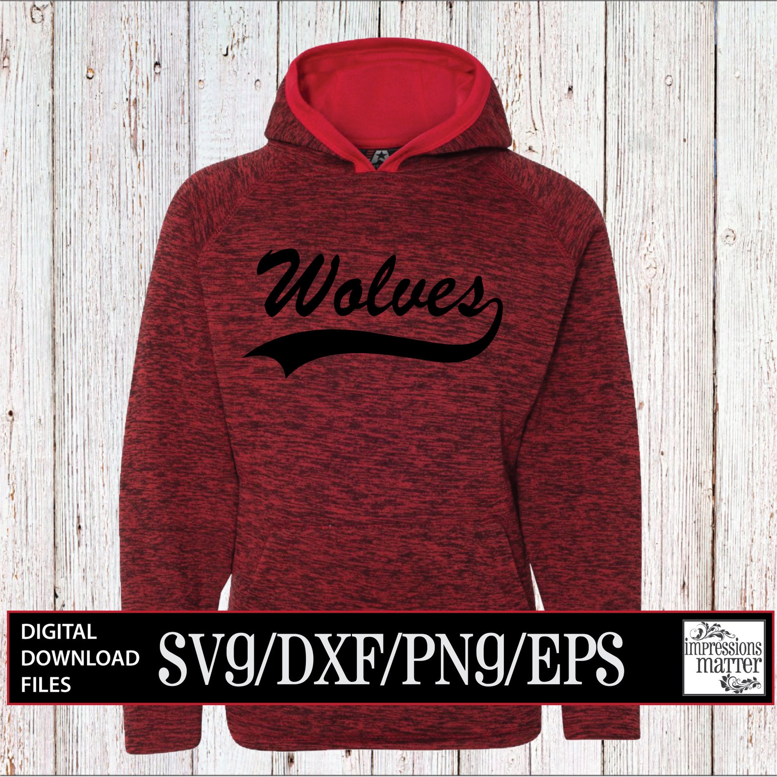 Wolves Script Digital Art File SVG and DXF File for Cricut | Etsy