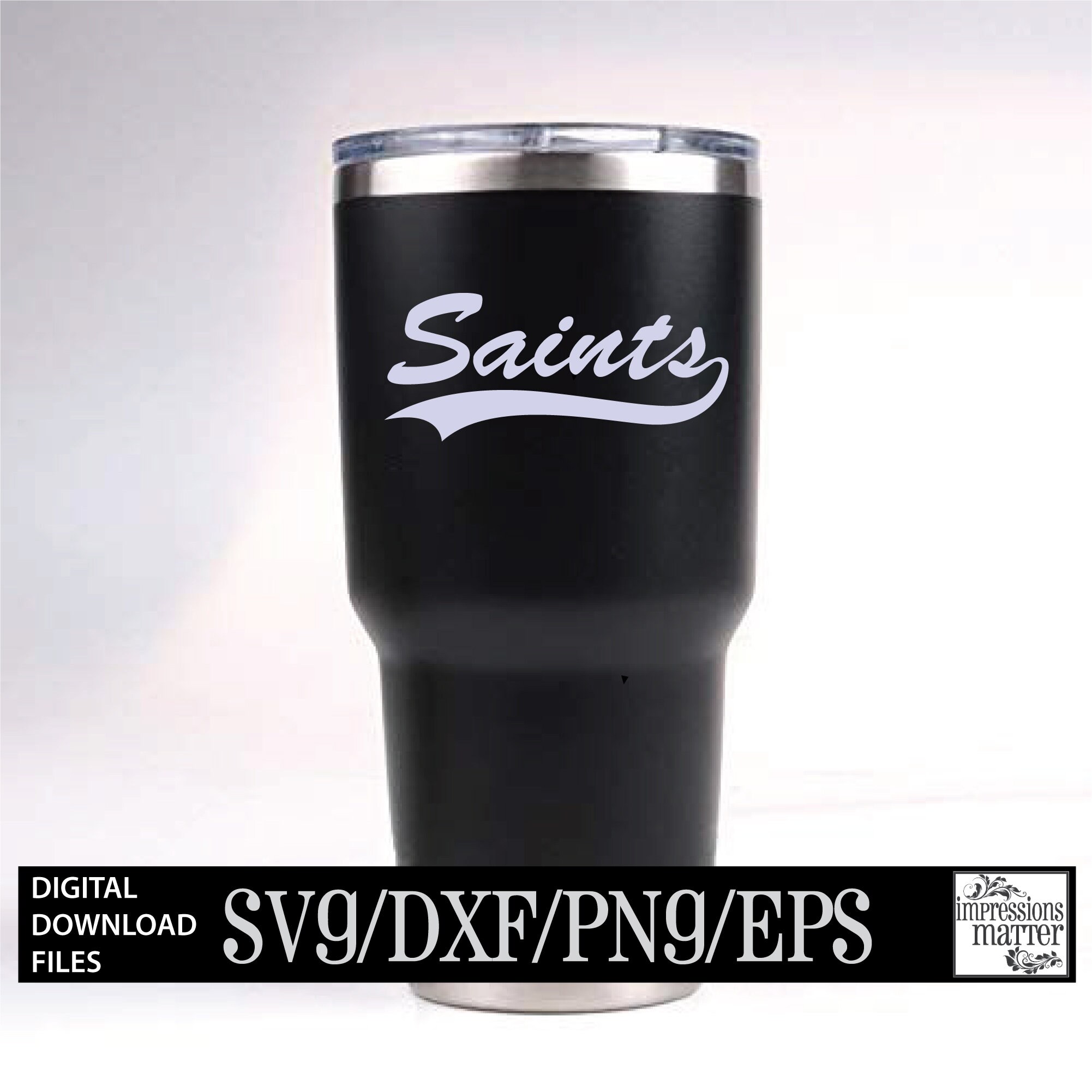Saints Script Digital Art File SVG and DXF File for Cricut - Etsy