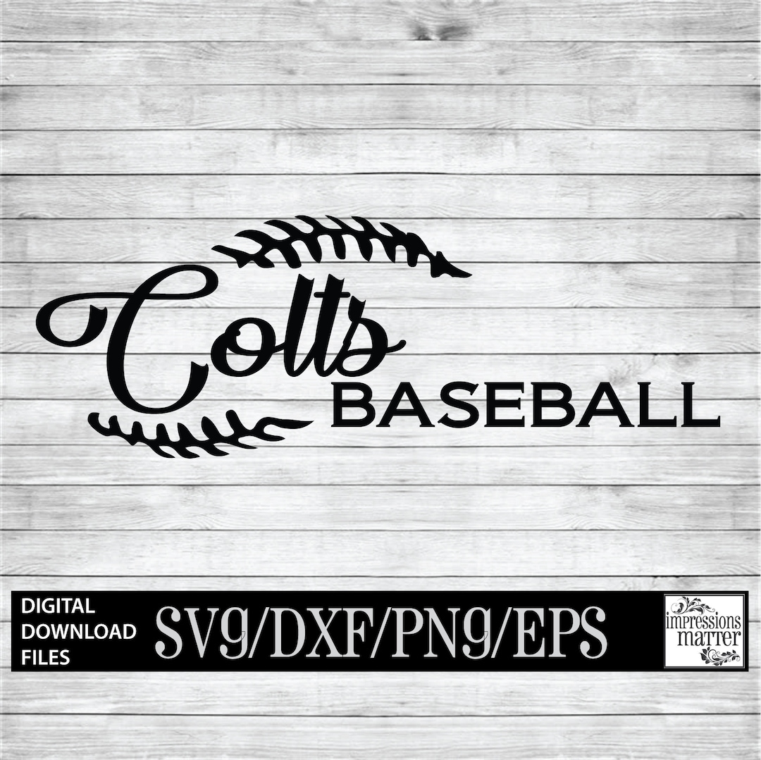 Colts Baseball - Digital Art File - SVG and DXF File for Cricut ...