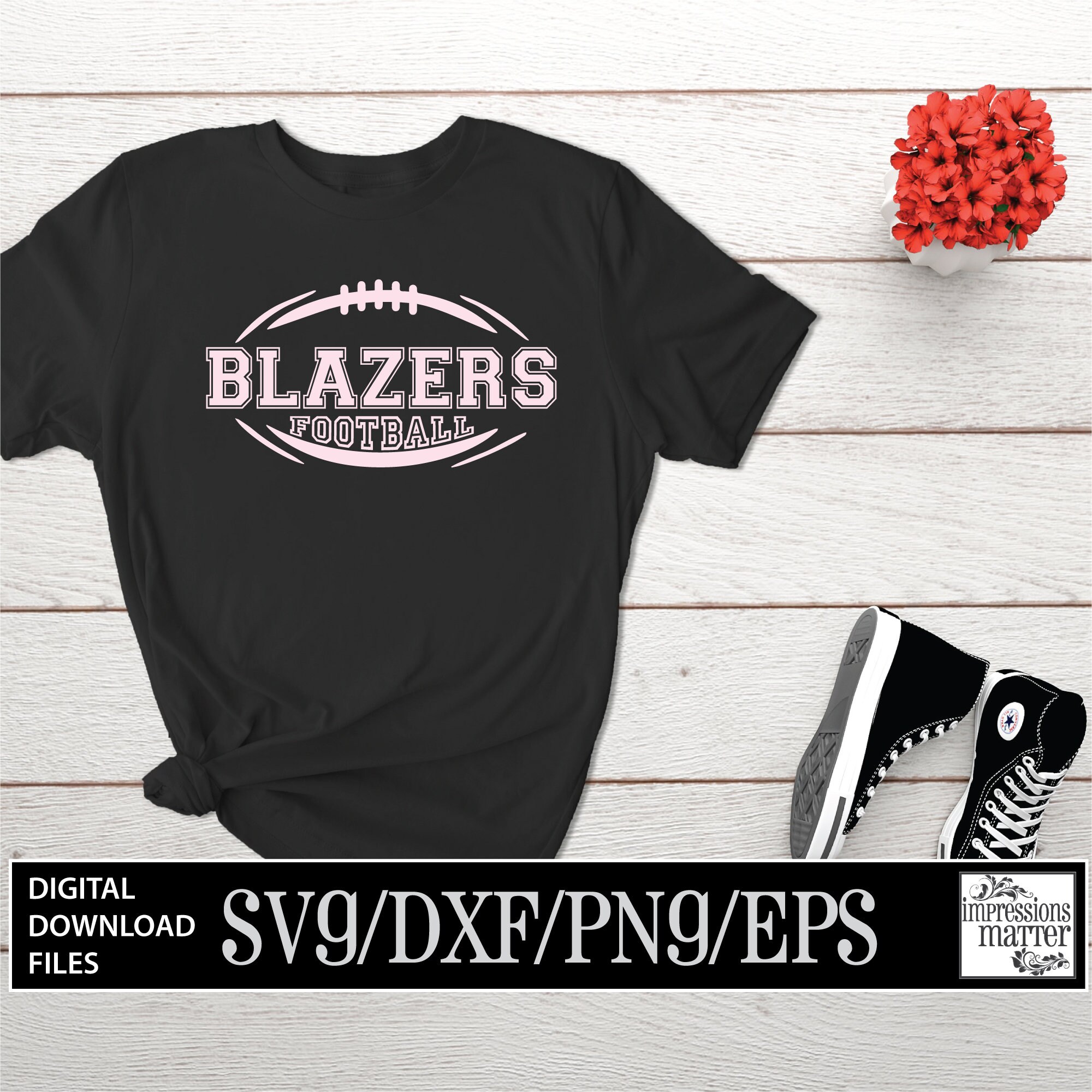 Blazers Football Digital Art File SVG and DXF File for - Etsy