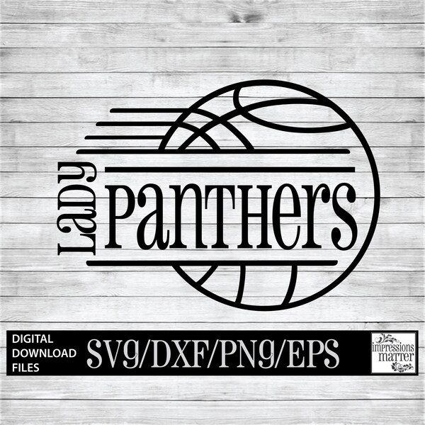 Lady Panther Basketball Svg - Etsy