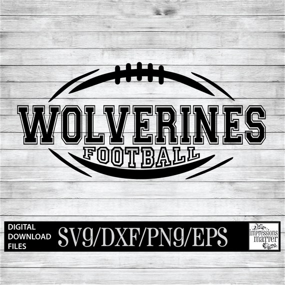 Wolverines Football Digital Art File SVG and DXF File for | Etsy