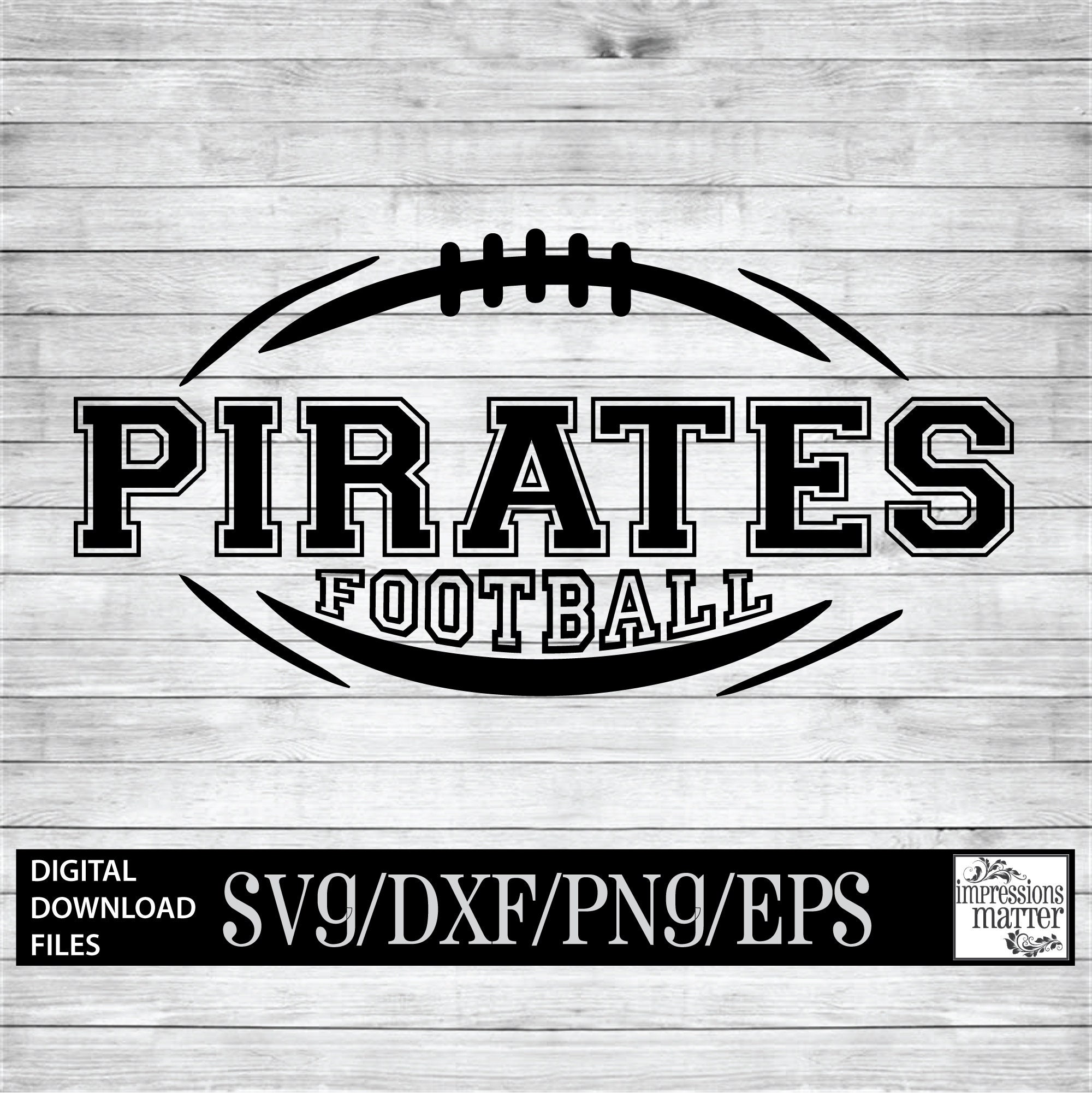 Pirate Football Logo