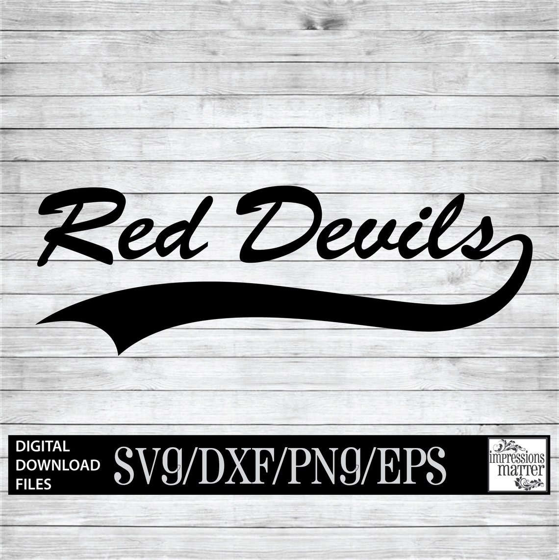 Red Devils Baseball Digital Art File SVG and DXF File for - Etsy
