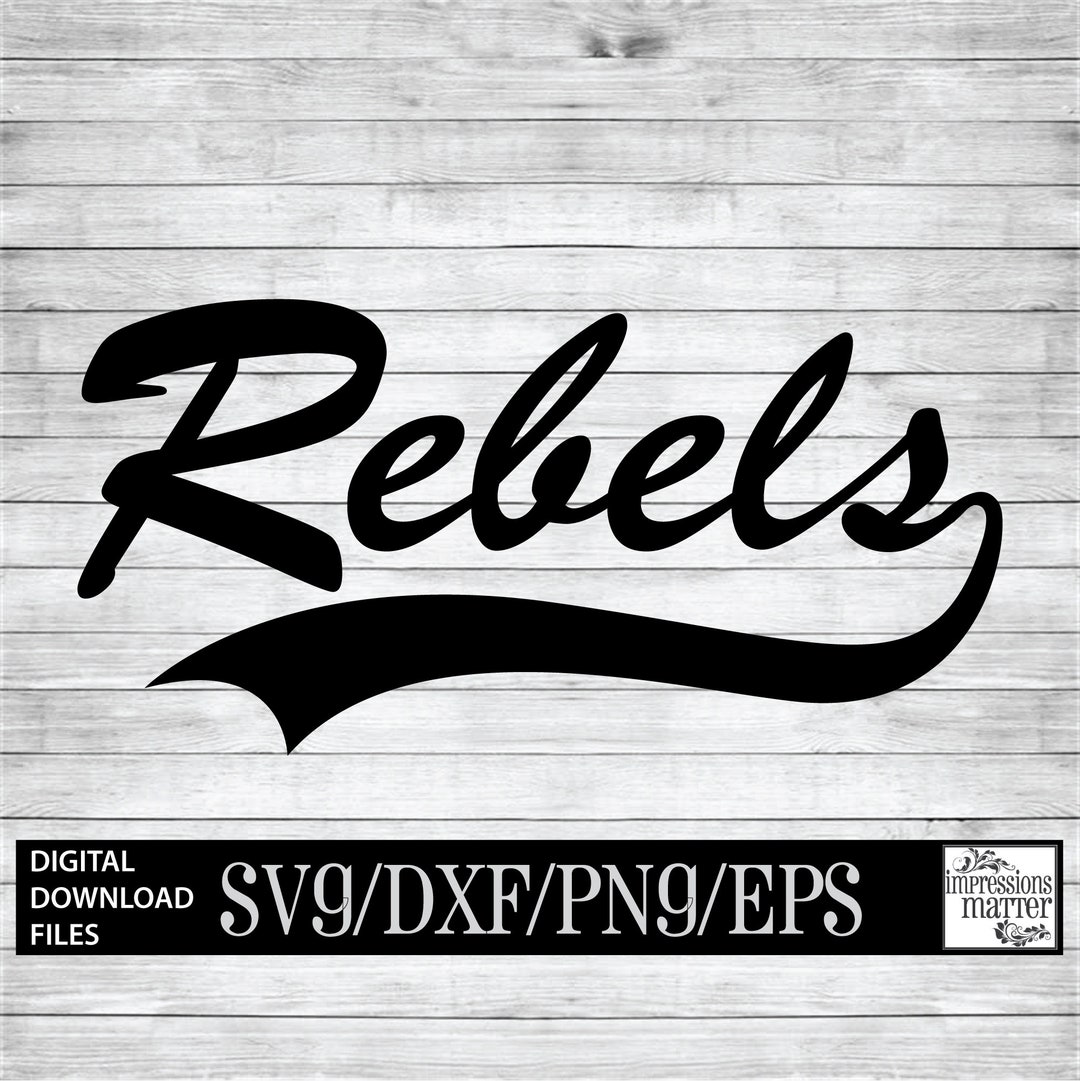 Rebels Script SVG DXF: Sports Team Logo (digital Download) - Etsy
