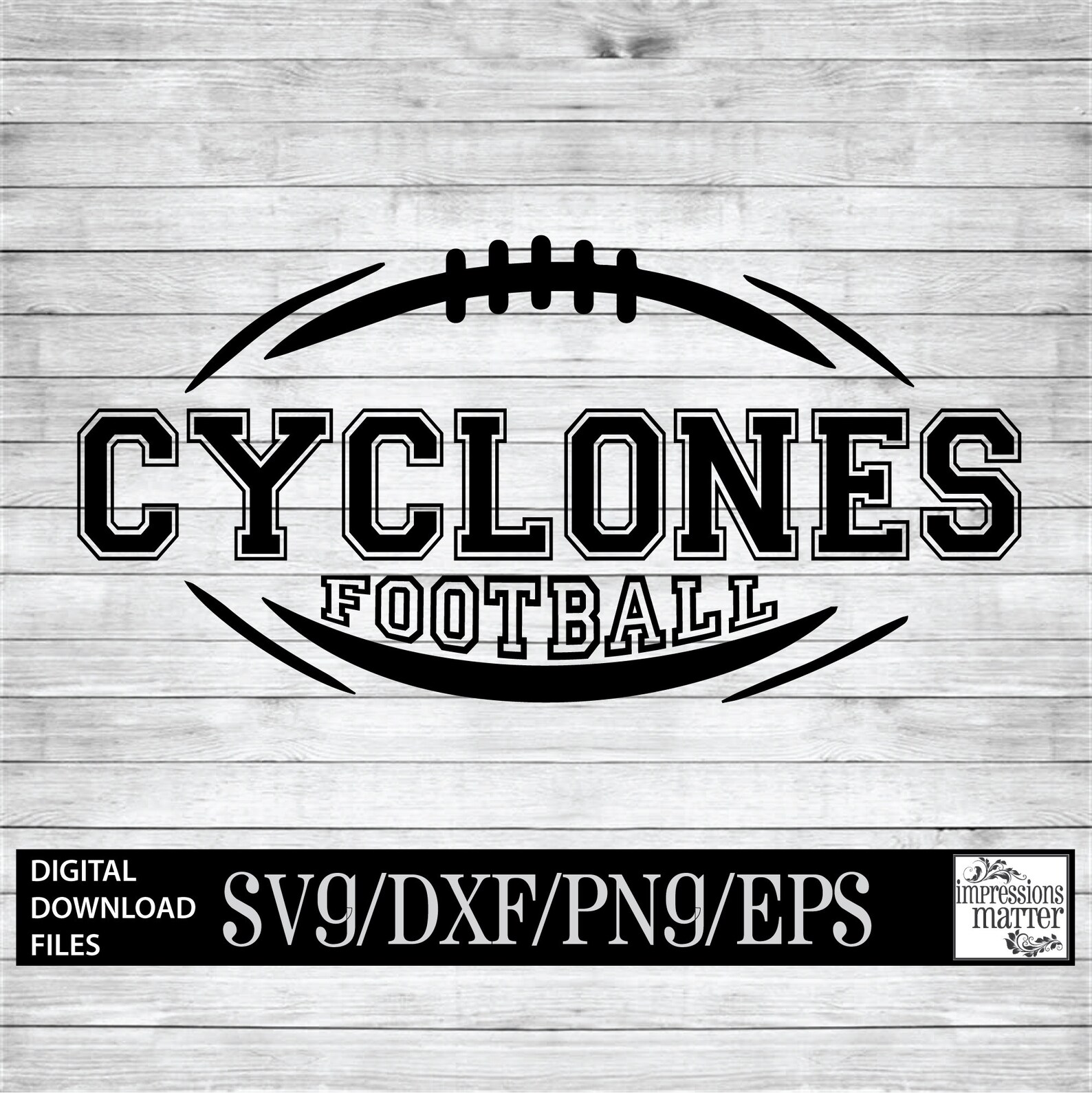 Cyclones Football Digital Art File SVG and DXF File for - Etsy