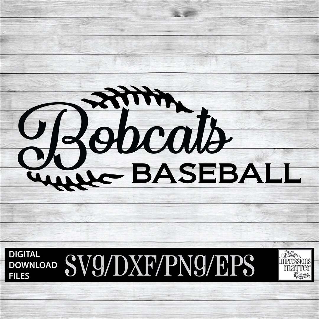 Bobcats Baseball Logo - SVG DXF Clipart (digital Download) - Etsy