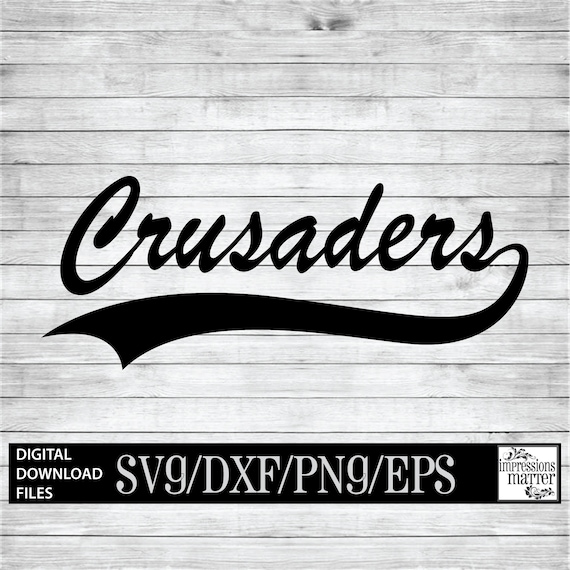 Crusaders Script Digital Art File SVG | Etsy