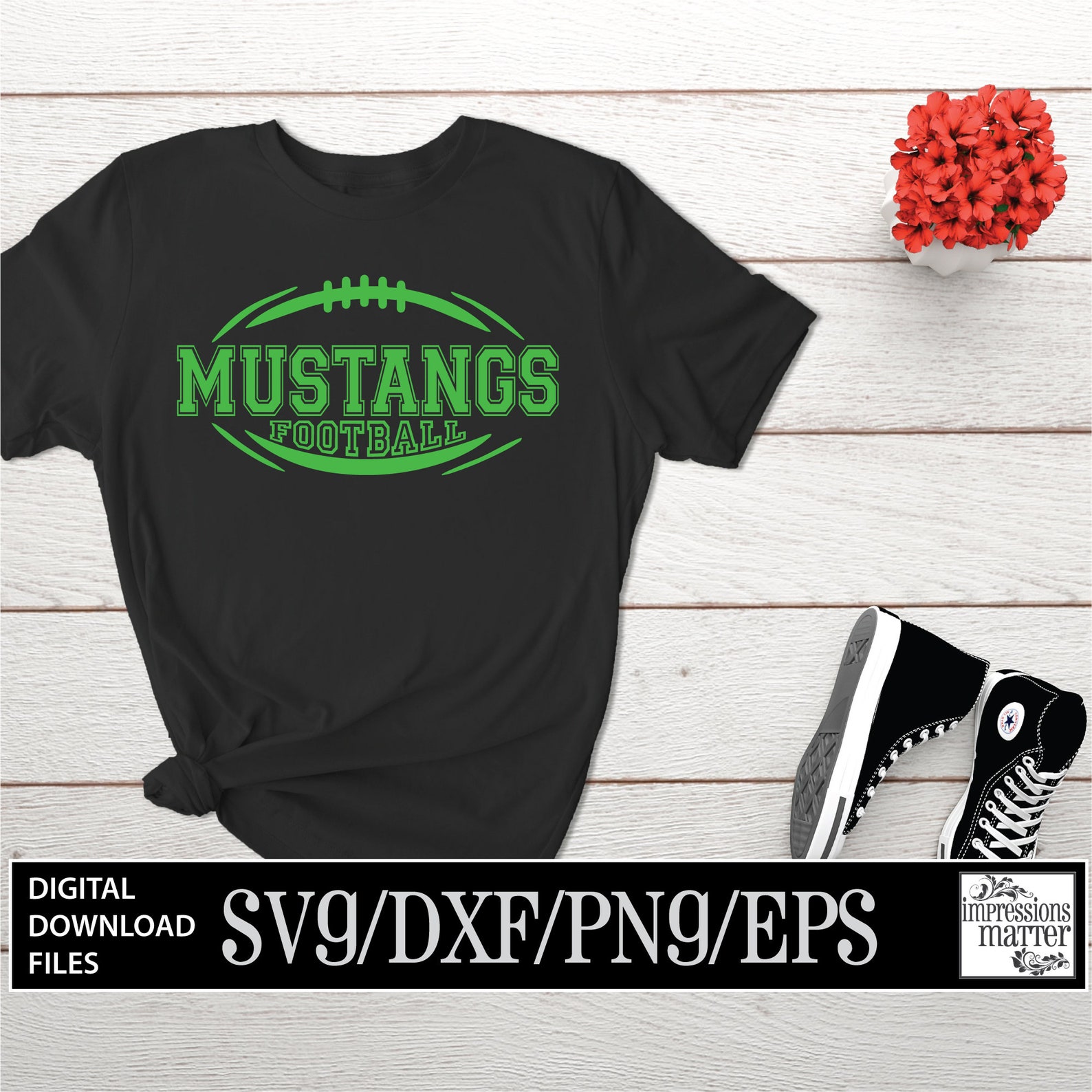 Mustangs Football SVG – Logo Mascot Team Digital File (digital Download ...