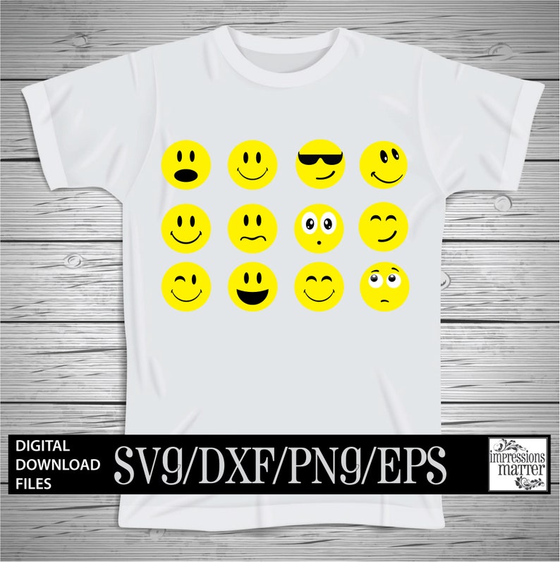 Emoji Digital Art File SVG and DXF File for Cricut & | Etsy