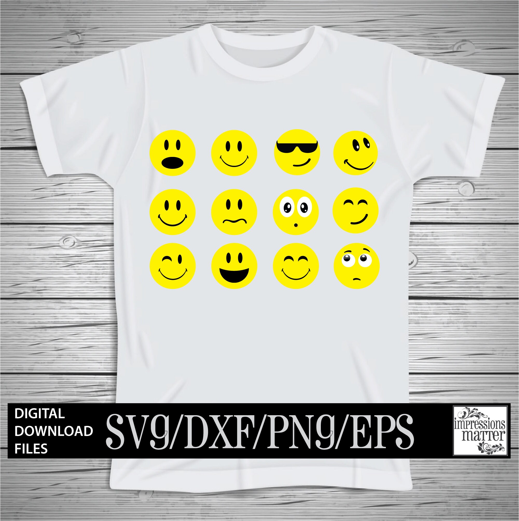 Emoji Digital Art File SVG and DXF File for Cricut & - Etsy