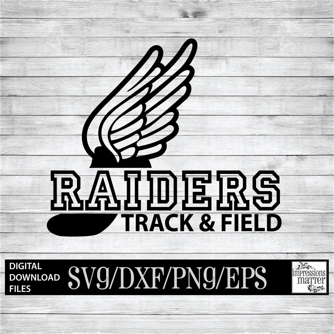 Raiders Track - Digital Art File - SVG and DXF File for Cricut ...