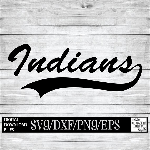 Indians Script Digital Art File SVG and DXF File for | Etsy
