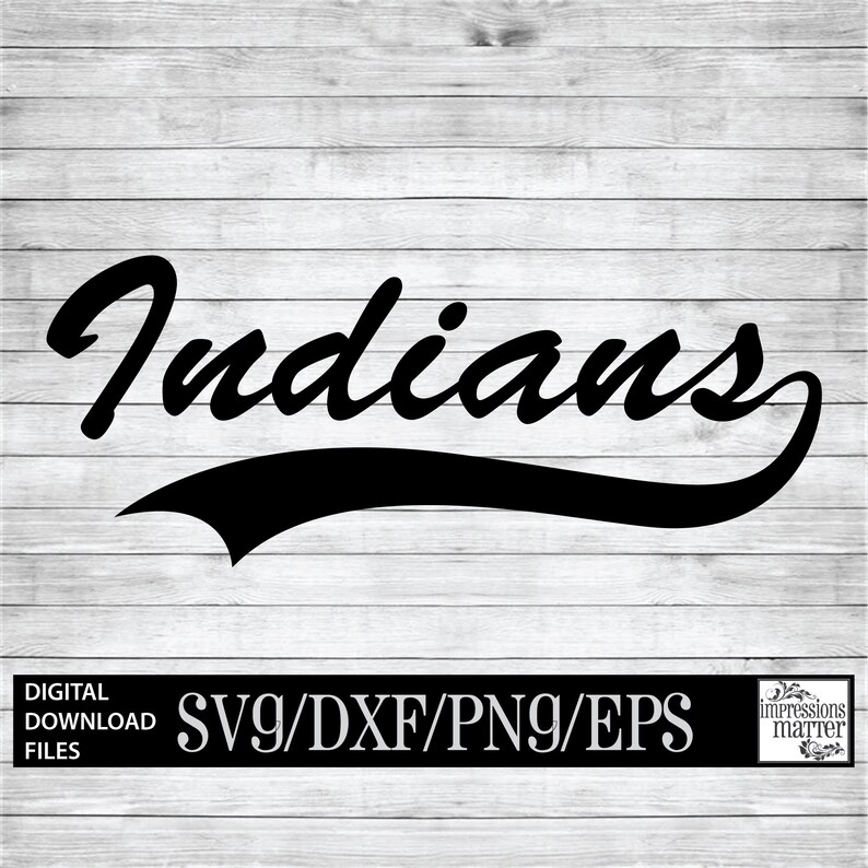 Indians Script Digital Art File SVG and DXF File for | Etsy