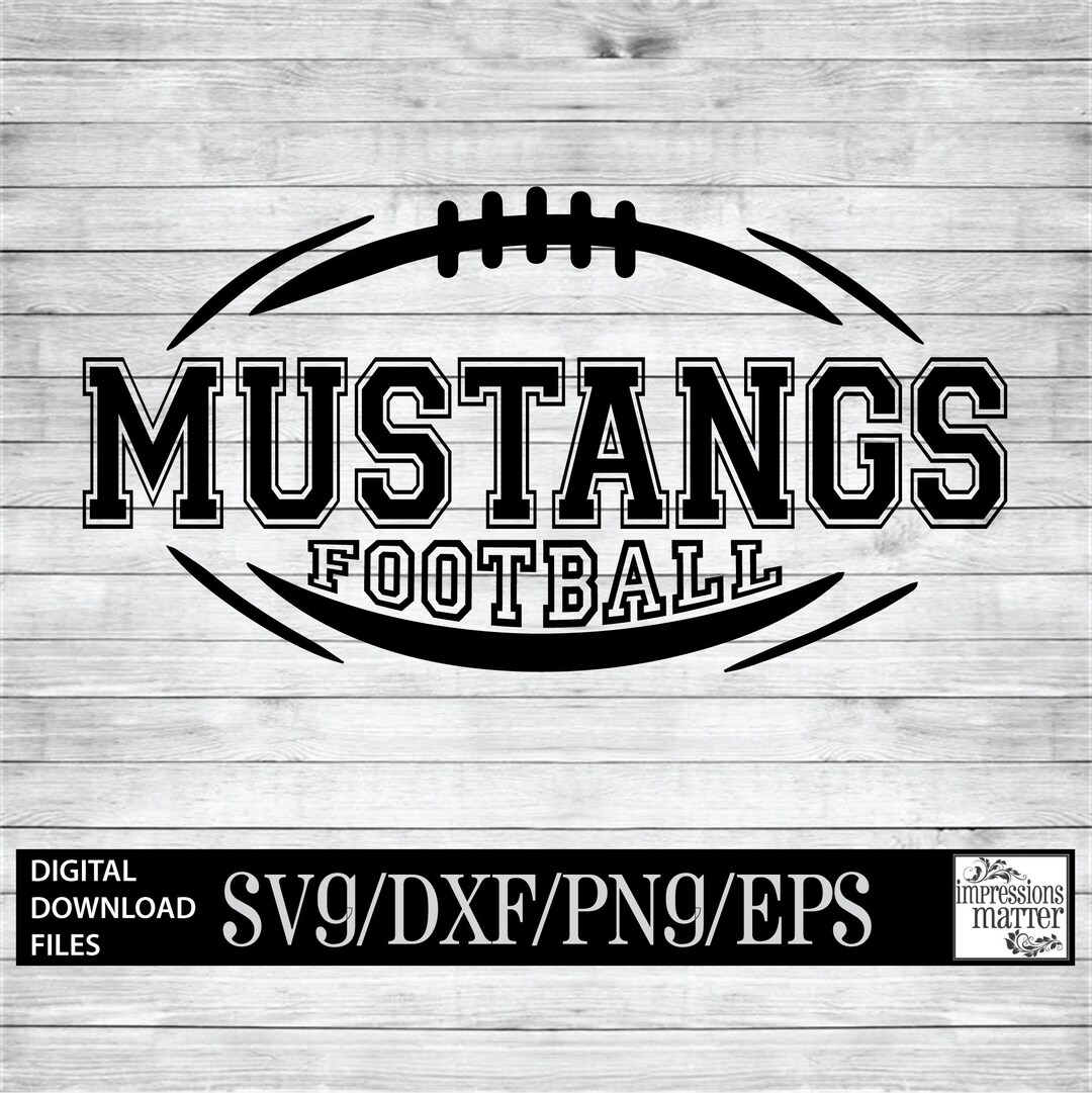 Mustangs Football SVG – Logo Mascot Team Digital File (digital Download ...