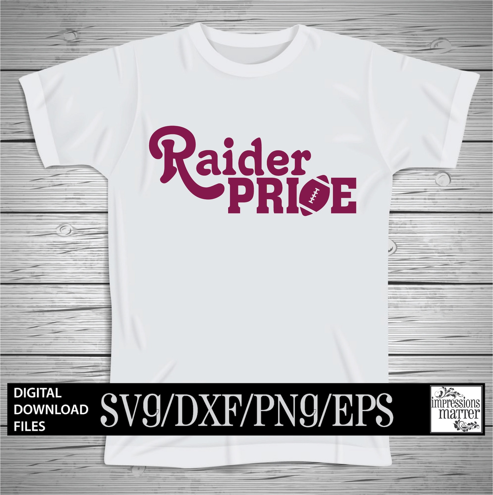 Raider Pride Football Digital Art File SVG and DXF File - Etsy