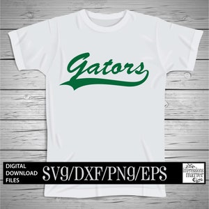 Gators Script - Digital Art File - SVG and DXF File for Cricut ...