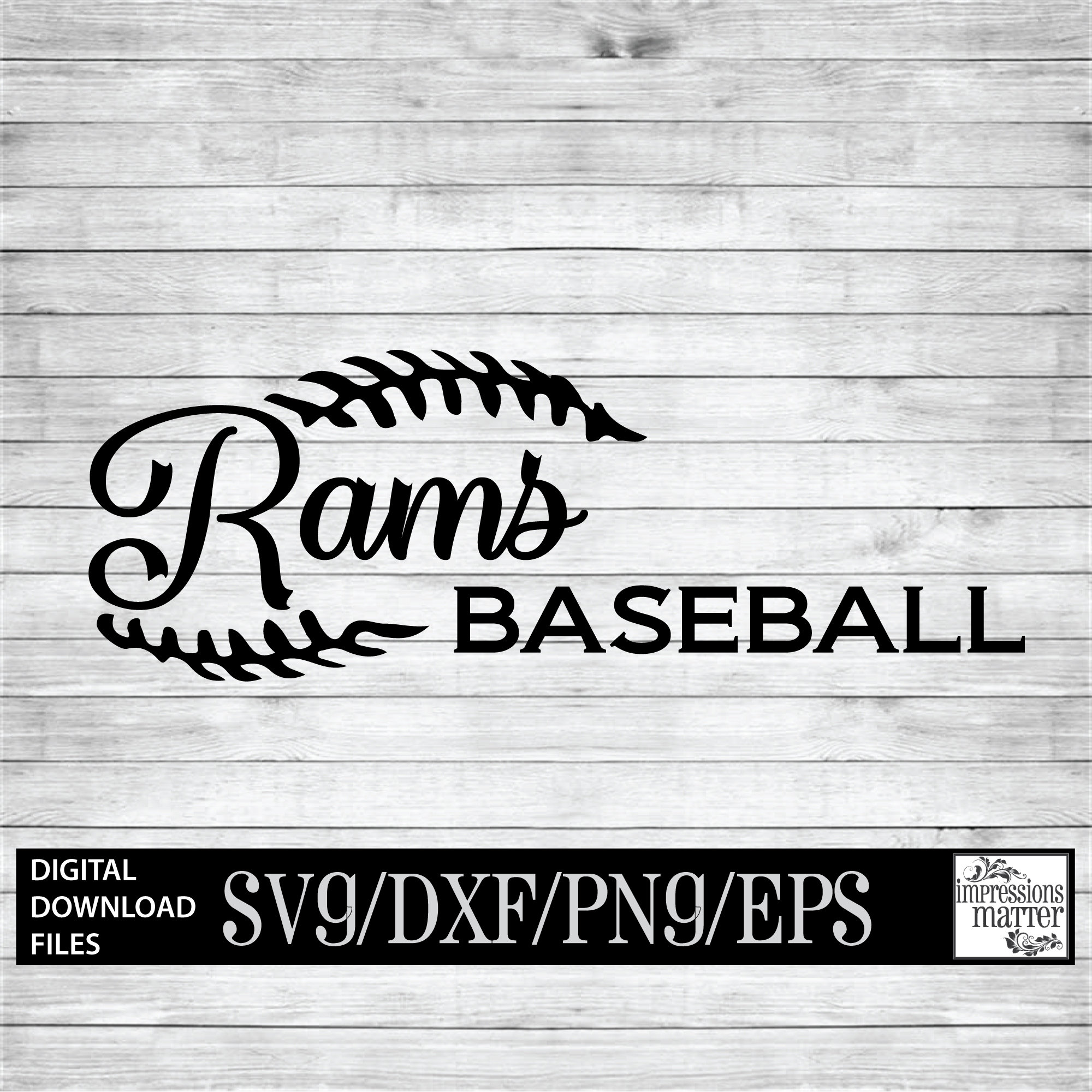 Rams Baseball Digital Art File SVG and DXF File for Cricut - Etsy