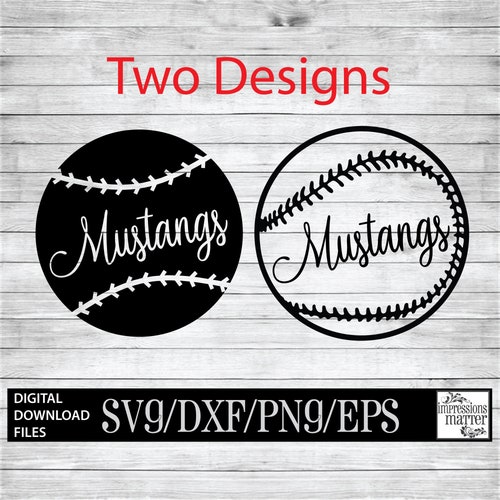 Mustangs Svgmustangs Baseball Svg SVG DXF cricut | Etsy