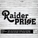 Raider Pride Football - Digital Art File - SVG and DXF File for Cricut ...