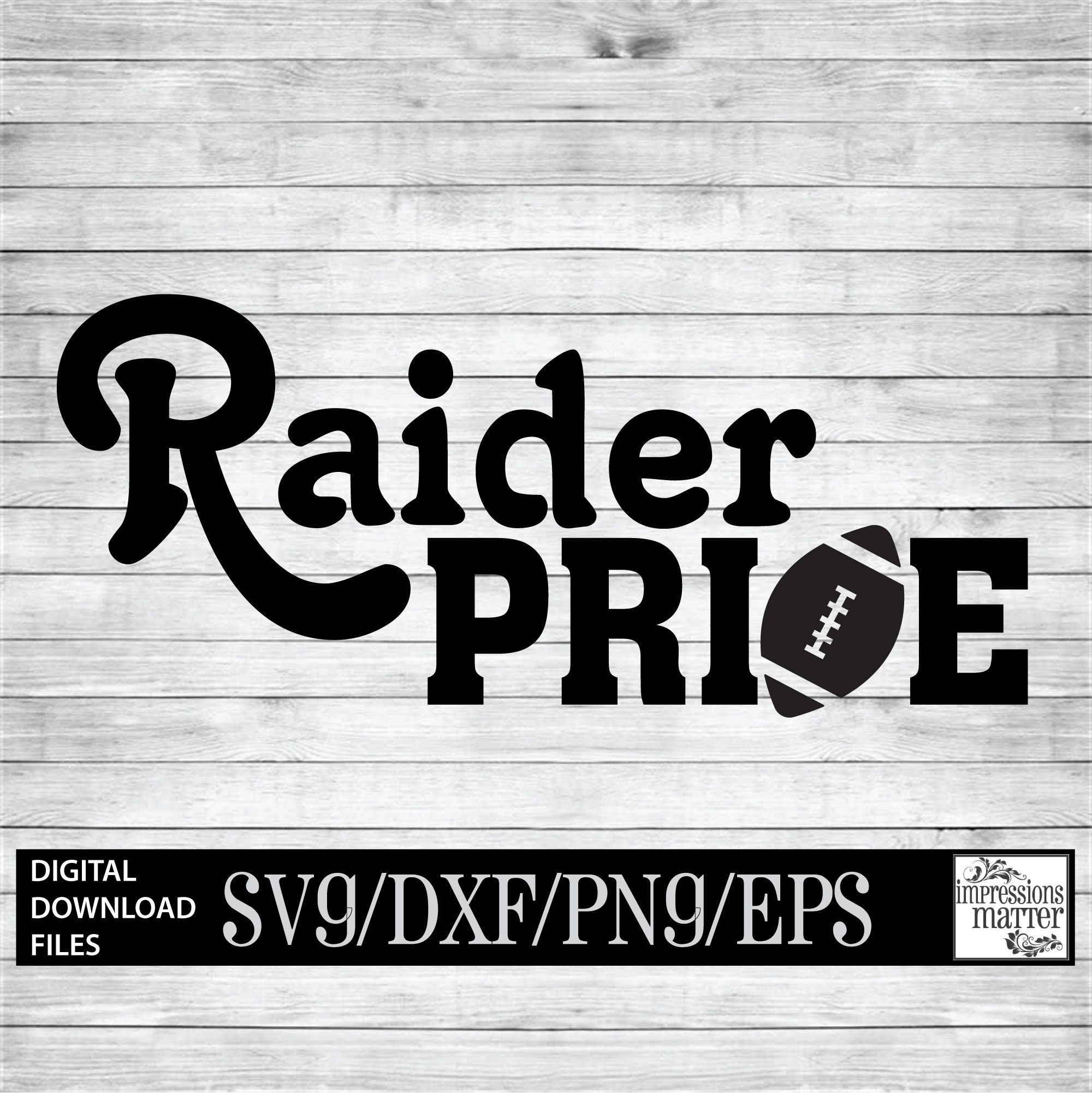Raider Pride Football Digital Art File SVG and DXF File - Etsy