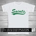 Saints Script SVG DXF: Sports Logo Digital File (digital Download) - Etsy