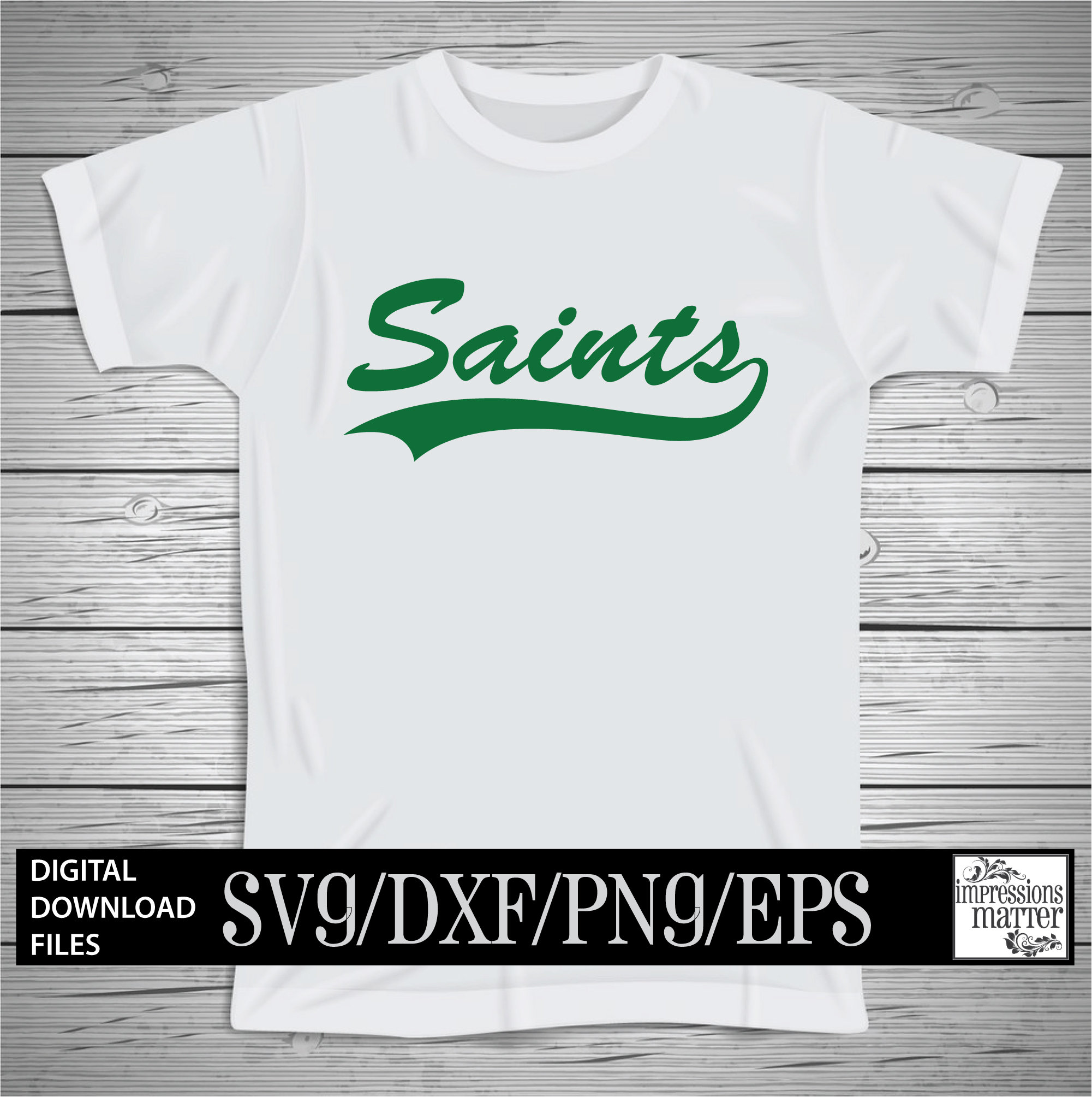 Saints Script Digital Art File SVG and DXF File for Cricut - Etsy