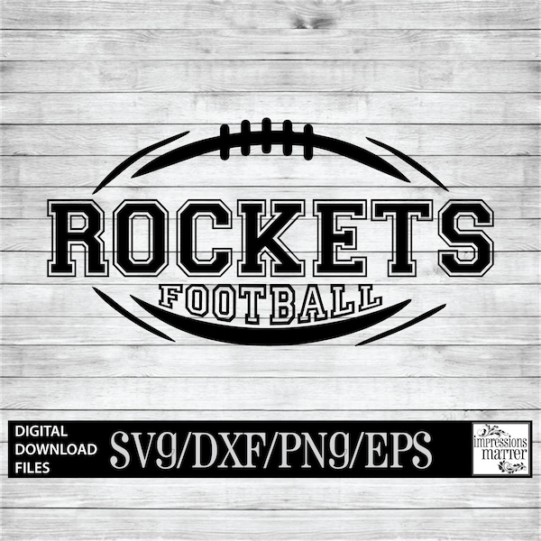 Wellston Rocket Football Png - Etsy