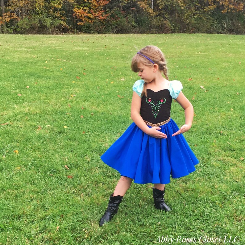 Anna Dress, Princess Dress , Princess Anna Dress, Anna Costume, Frozen ...