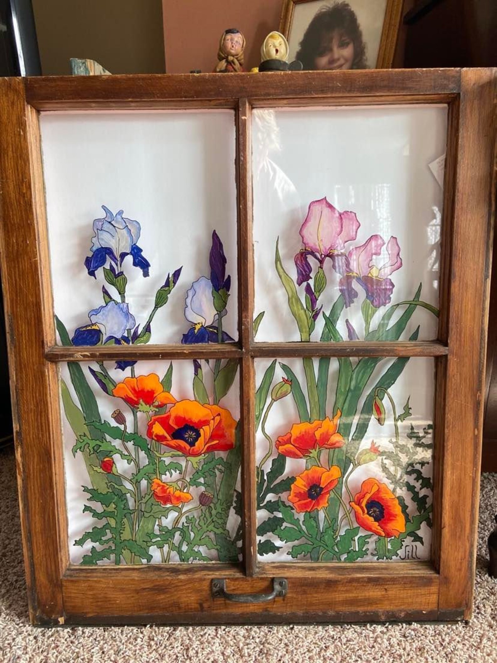ORDER YOURS Poppy/iris Window - Etsy
