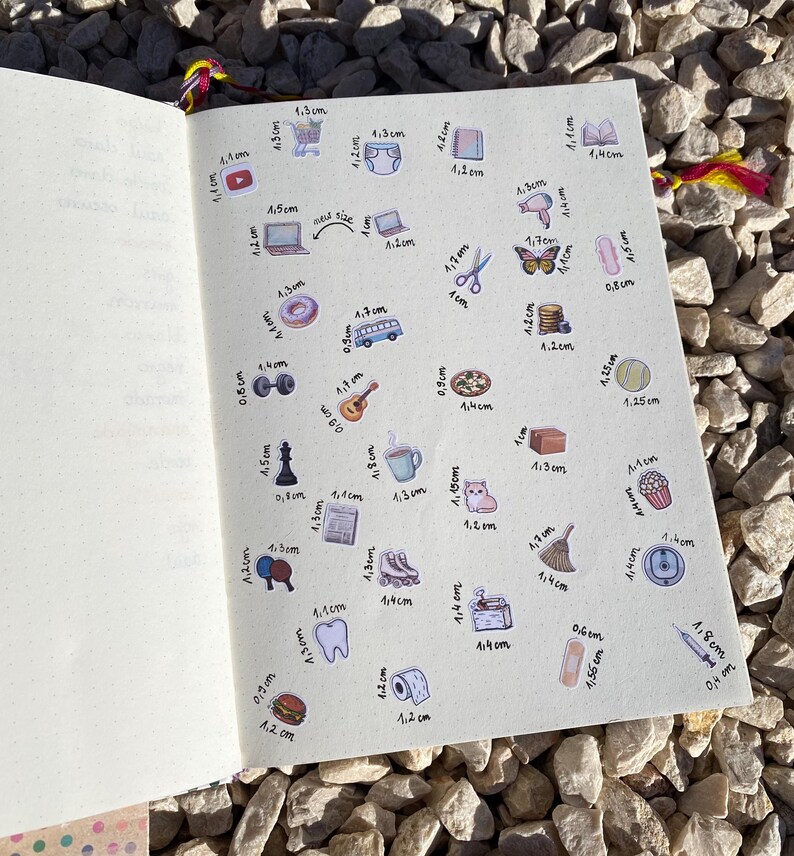 Mini Burger Stickers to Use in a Daily Planner, Bullet Journal ...