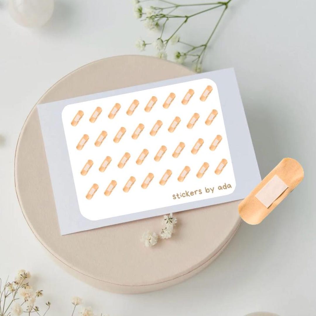 Mini Band-aid Stickers to Use in a Daily Planner, Bullet Journal ...