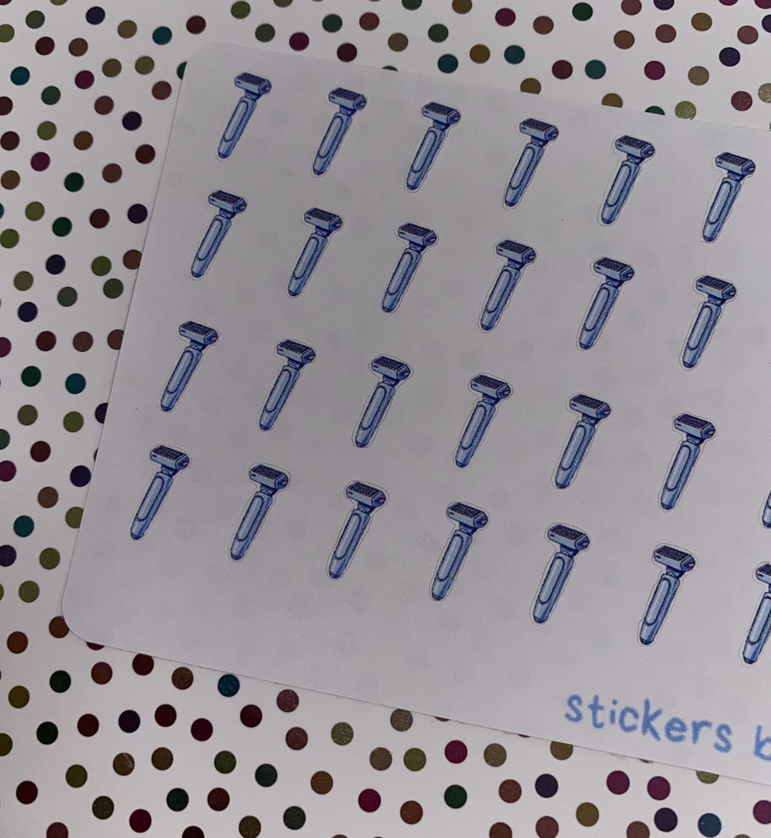 Mini Razor Stickers to Use in a Daily Planner, Bullet Journal, Calendar ...