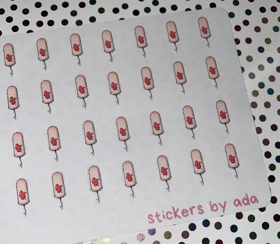 Mini Tampon Stickers to Use in a Daily Planner, Bullet Journal ...