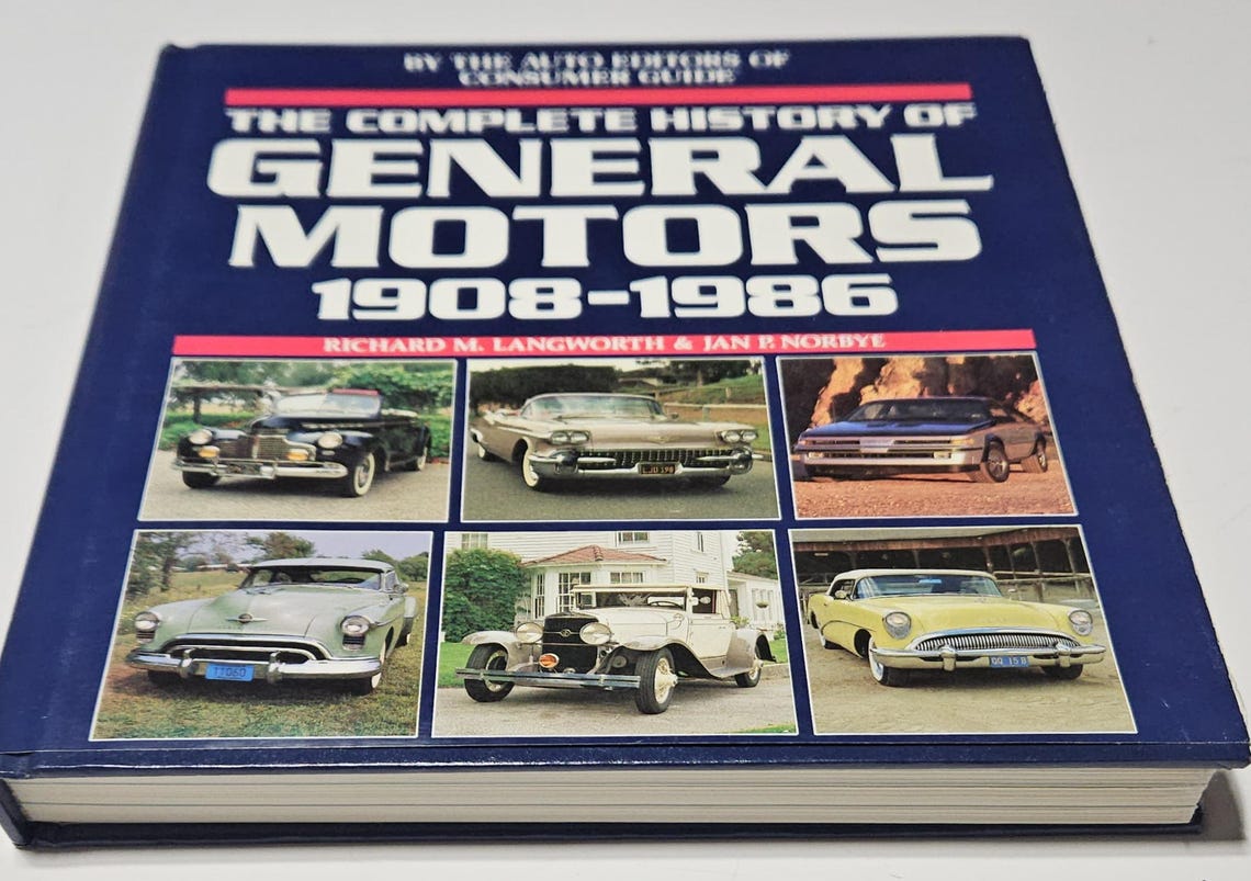The Complete History of General Motors 1908-1986 Hardcover Book Over ...