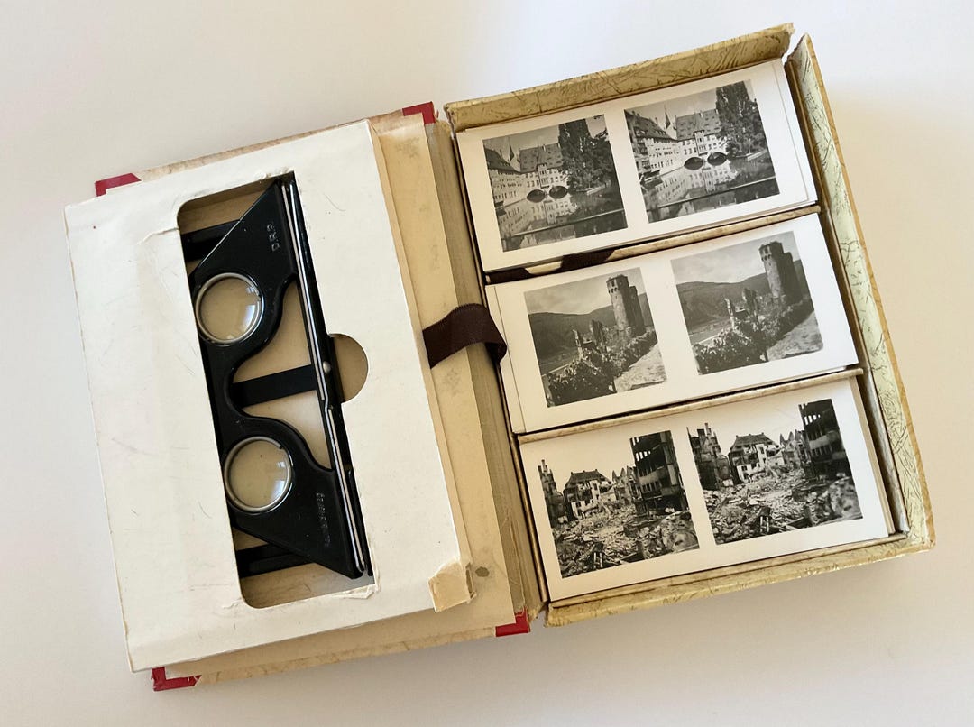 Rare Complete Set: WWII Era German Raumbild-verlag 3D Stereoviewer ...